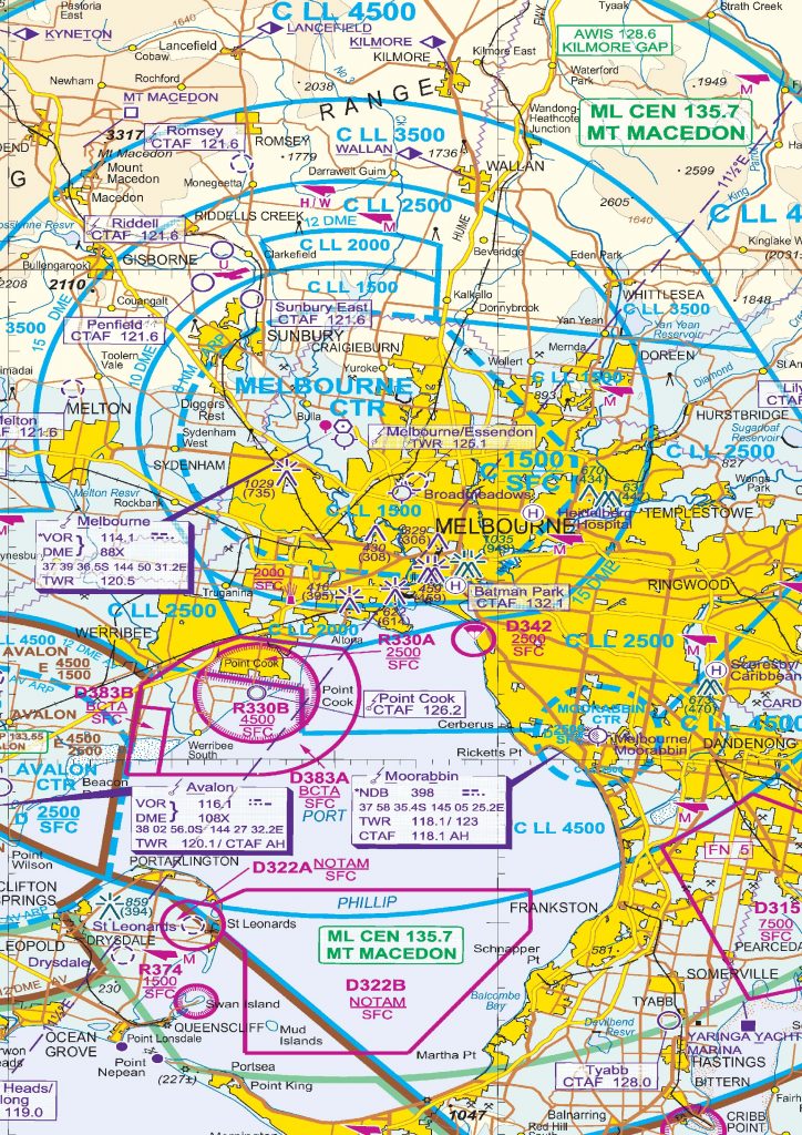 Melbourne VNC – METAR Map – AUSTRALIAN METAR MAPS