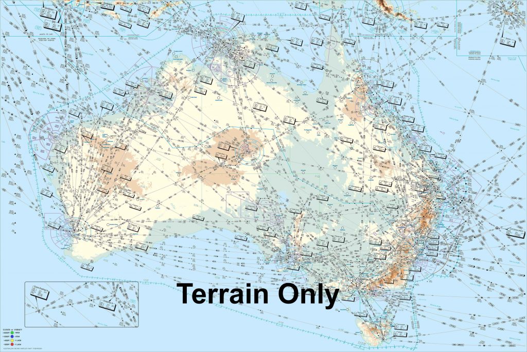 Full Size Australia – METAR Map – 146 x 100cm – AUSTRALIAN METAR MAPS