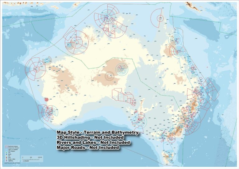 Australia – METAR Map – A2 size – AUSTRALIAN METAR MAPS